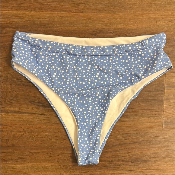 SHEIN | Swim | Blue Polka Dot Bikini Bottoms | Poshmark